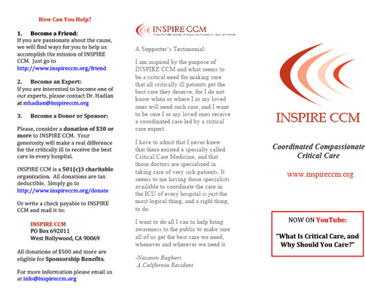 Brochure - INSPIRE CCM